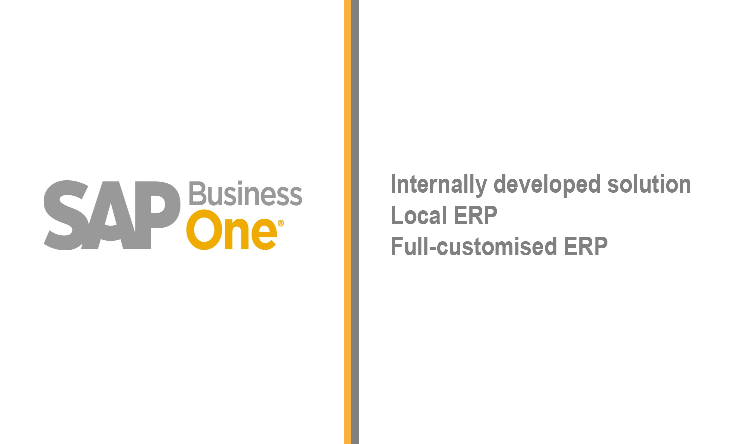 5 REASONS FOR CHOOSING SAP BUSINESS ONE OVER ANOTHER LOCAL ERP / CUSTOM ...