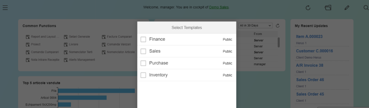 SAP Business One - Fiori Style Cockpit - Serra Software