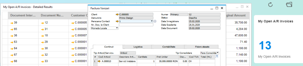 SAP Business One - Fiori Style Cockpit - Serra Software